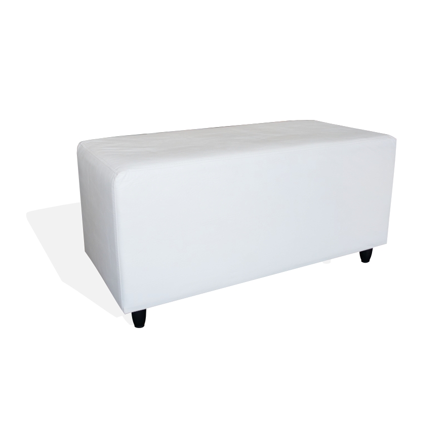 Puff 2 lugares branco - Kasa do Evento