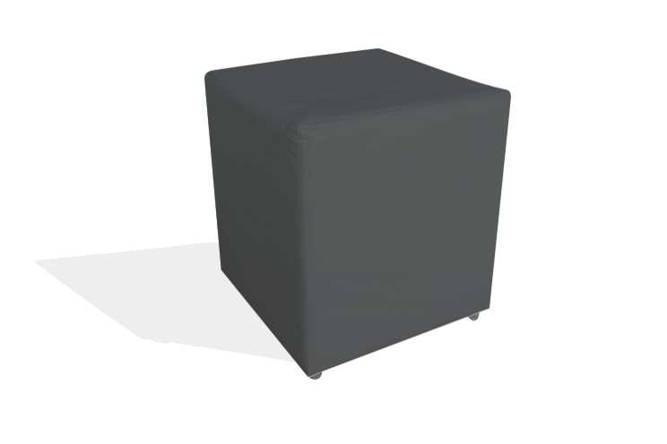 Puff individual preto - Kasa do Evento